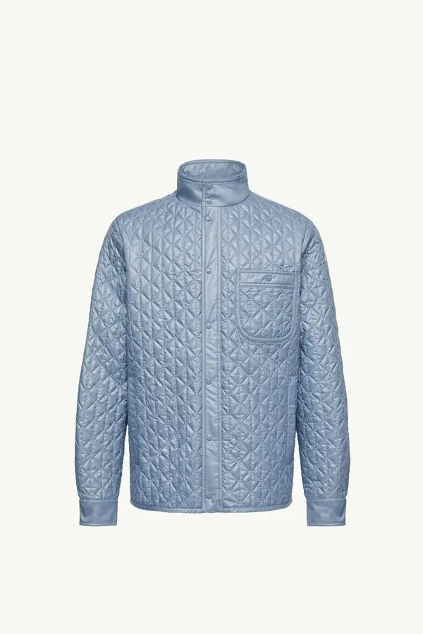 Moncler Cleorine Geometric-quilted High Neck Jacket