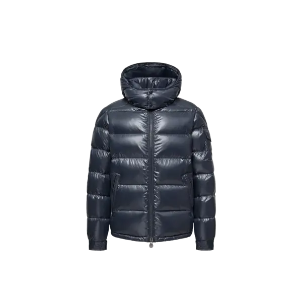 Moncler Maya Short Down Jacket With Hood - Blue