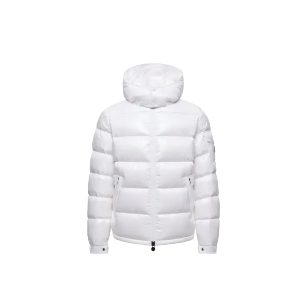 Moncler Maya Short Down Jacket With Hood - White