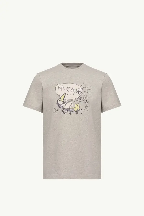 Moncler Monduck Cotton T-shirt - Grey