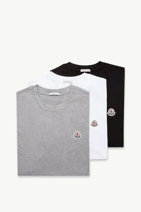Moncler Logo Patch Cotton T-shirt