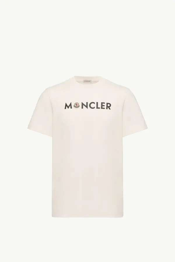Moncler Logo Cotton T-shirt - White