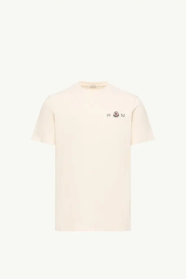 Moncler Logo Cotton T-shirt - White