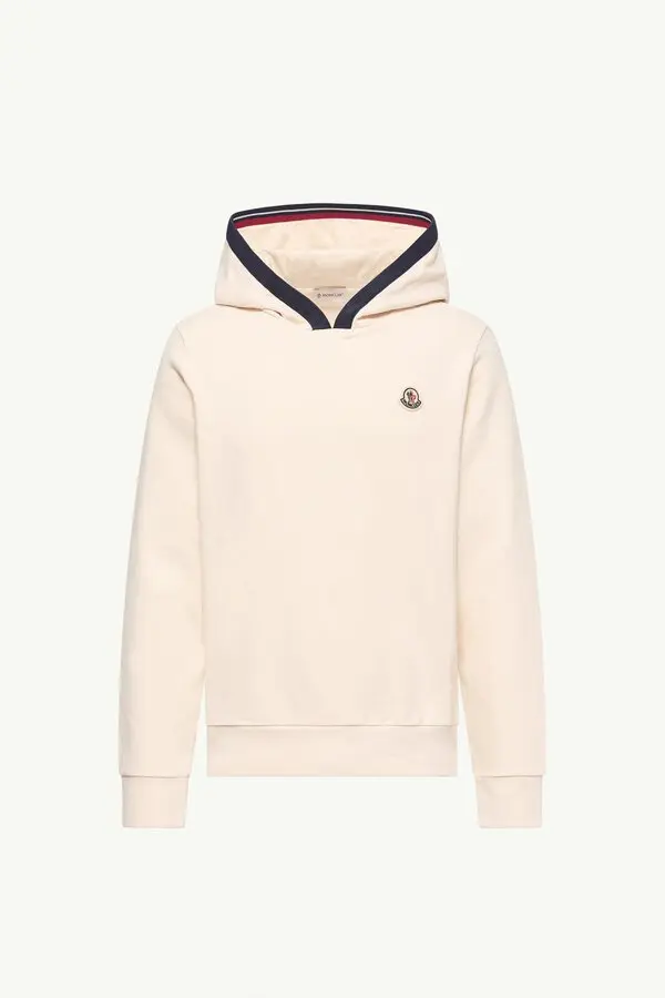 Moncler Brushed Cotton Logo Hoodie