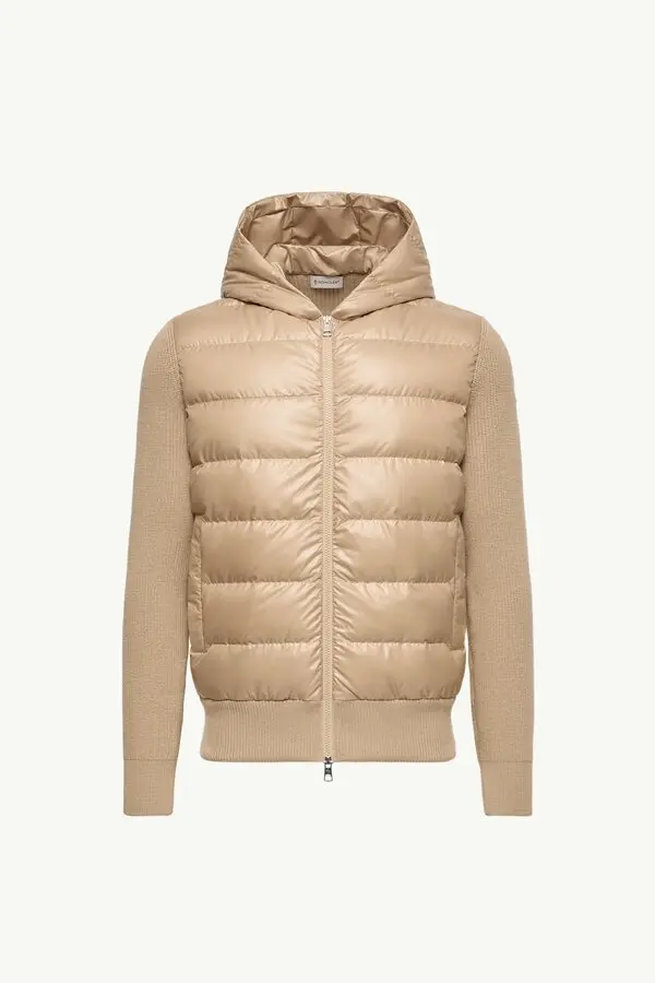 Moncler Padded Wool Zip-up Hoodie