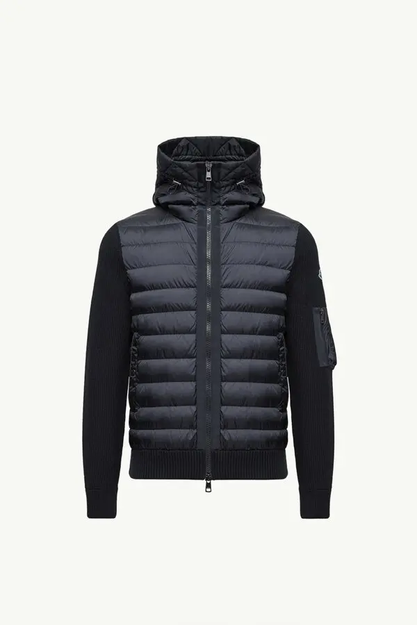 Moncler Padded Zip-up Cardigan - Blue