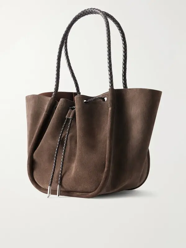 Proenza Schouler Ruched Suede Tote - Gray