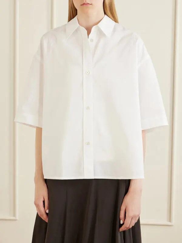 Studio Nicholson Tocoa Cotton Poplin Shirt - White
