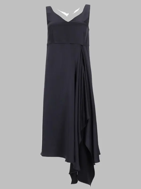P.a.r.o.s.h Drape Detail Dress - Blue