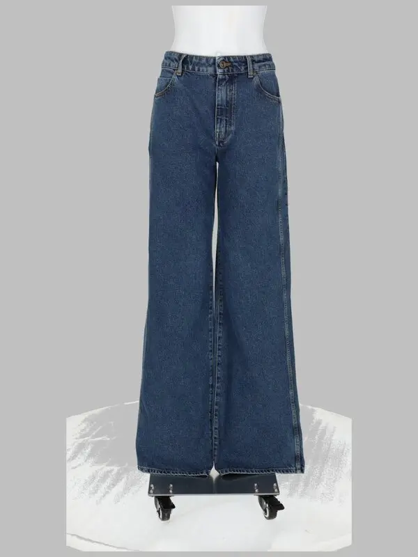 Balmain Straight Leg Jeans - Blue