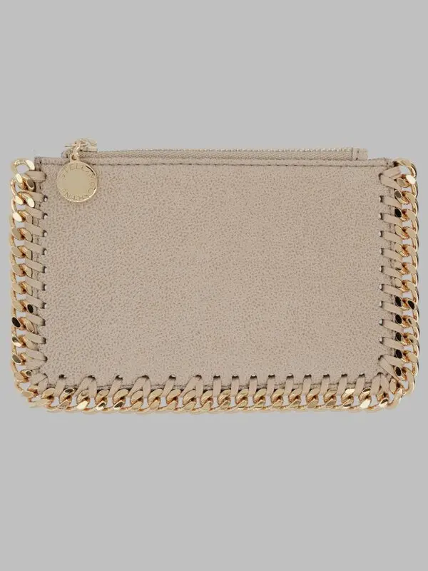 Stella McCartney Falabella Card Holder - Cream