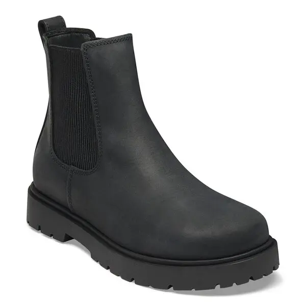 BIRKENSTOCK Highwood Slip On Mid Natural Leather Oiled - Black