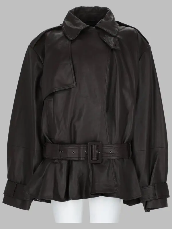 ROTATE BY BIRGER CHRISTENSEN Giacca Biker In Pelle - Brown