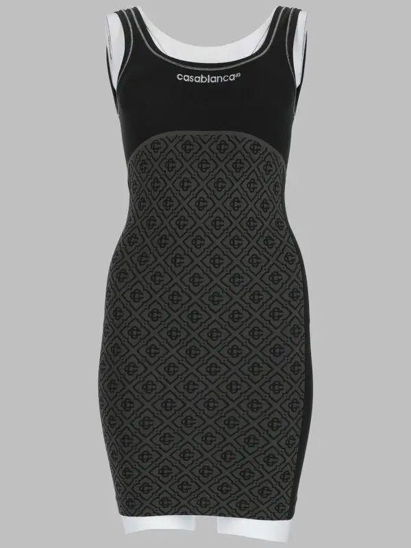 Casablanca Seamless Monogram Mini Dress - Multicolor