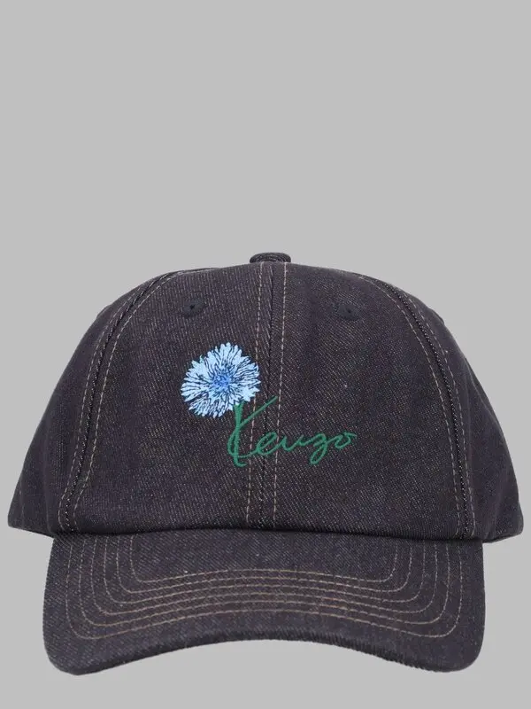 Kenzo Embroidered Logo Baseball Cap - Blue