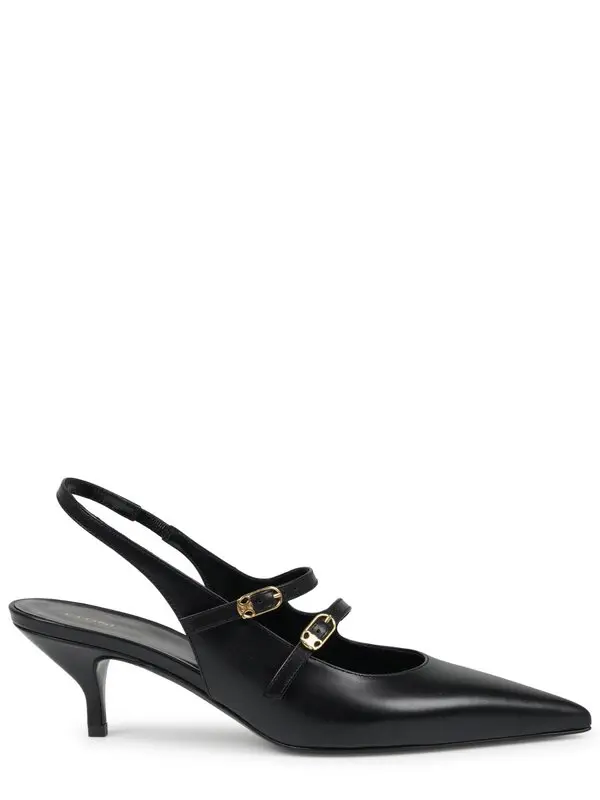 Celine Slingback Mary Jane Pumps - Black