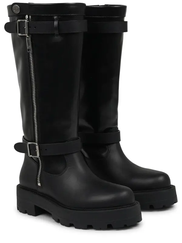 Dior D-major Calf Leather Boots
