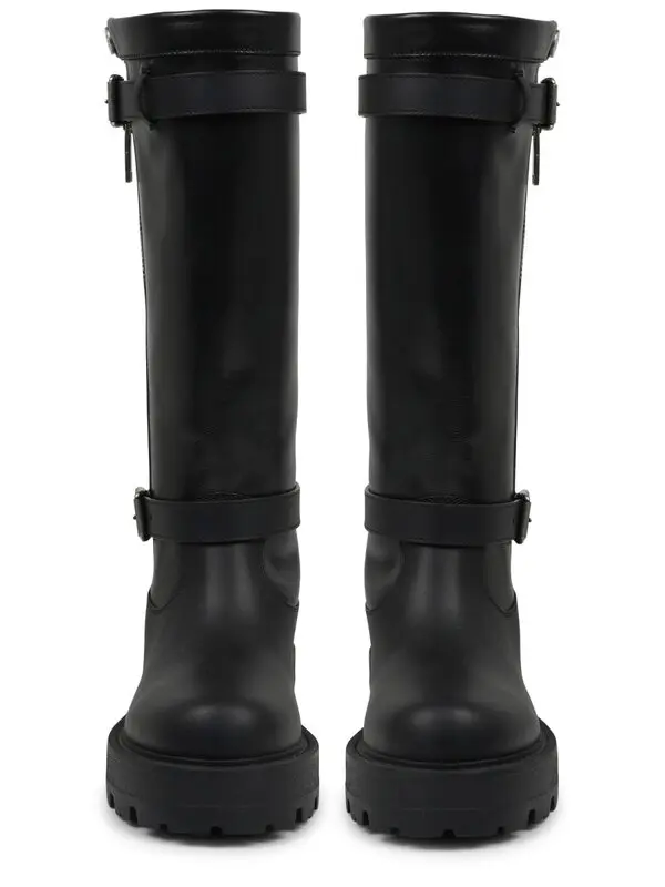 Dior D-major Calf Leather Boots