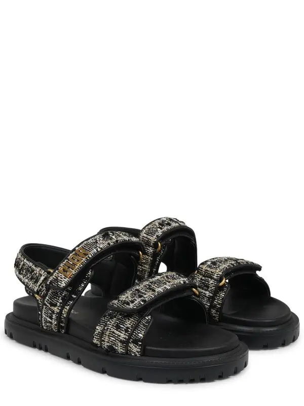 Dior Cannage Tweed Sandal