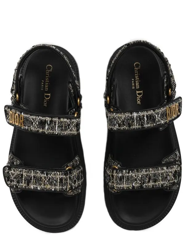 Dior Cannage Tweed Sandal