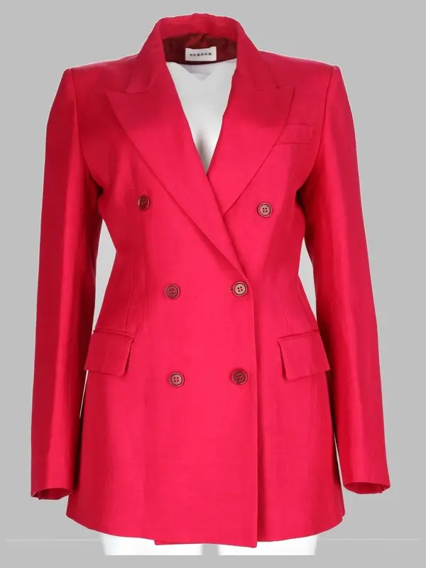 P.a.r.o.s.h Double-breasted Blazer - Red