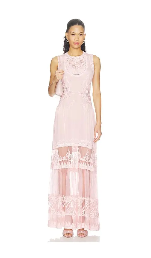 Ulla Johnson Florence Sleeveless Silk Dress - Blush