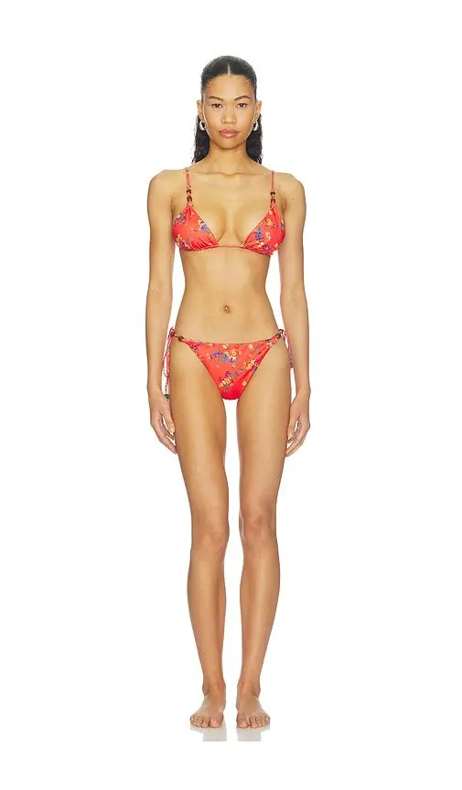 SIEDRES Gia Bikini Top In Orange