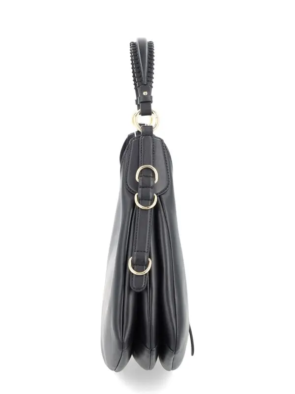 GANNI Kat Small Shoulder Bag With Gold Tone Clasp - Black