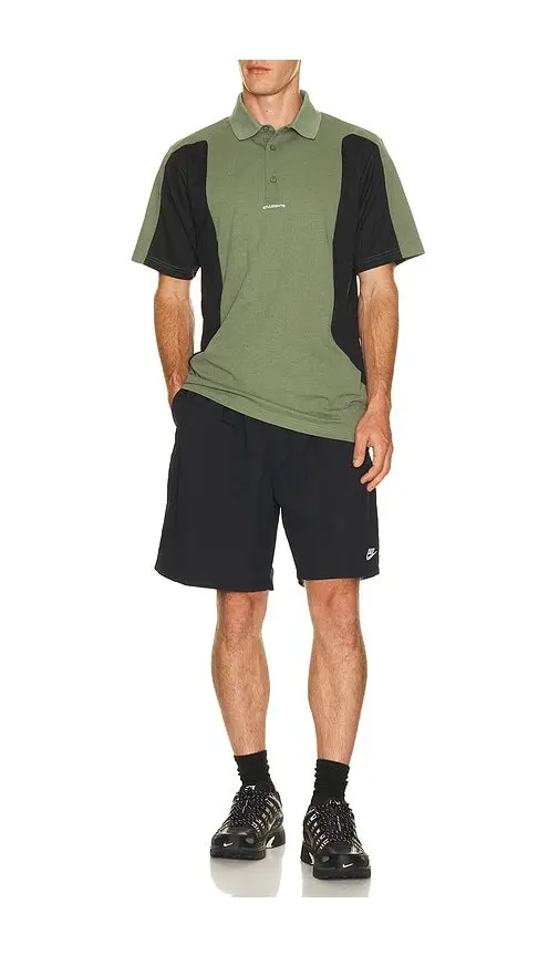 STUDENTS GOLF Ledgewood Short Sleeve Polo Shirt In Dark Green