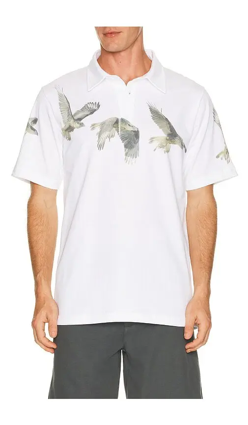STUDENTS GOLF Mapleton Short Sleeve Polo Shirt - White