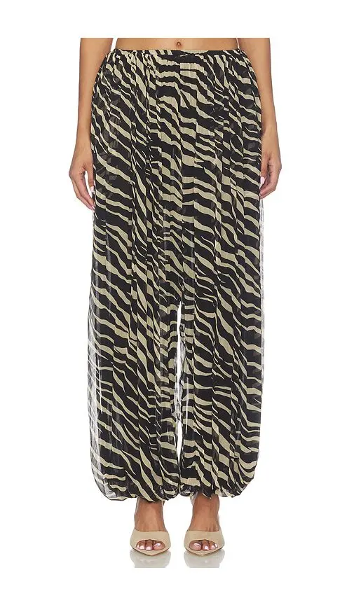 Ronny Kobo Renier Pants In Black & White - Zebra