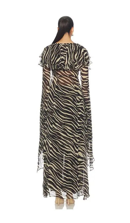 Ronny Kobo Kyle Maxi Top In Black & White