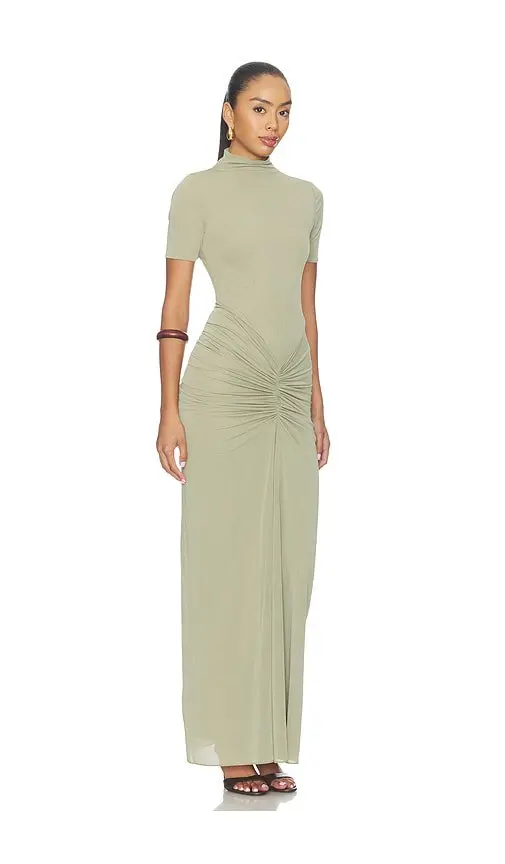 Ronny Kobo Ruched Maxi Dress - Elm