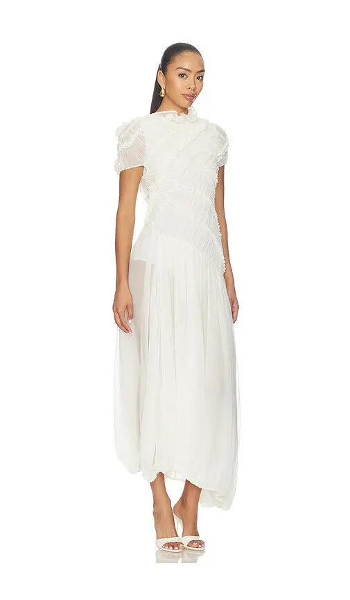 Magda Butrym Sheer Asymmetrical Dress