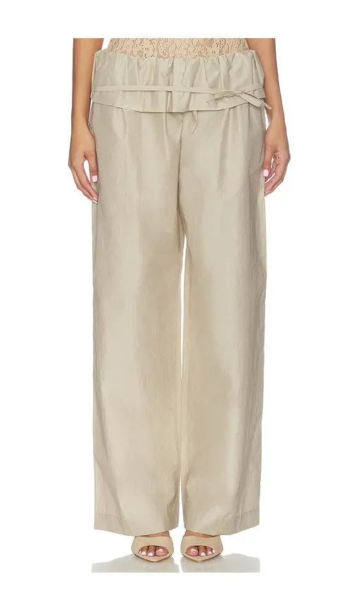 Magda Butrym Wide Leg Pant - Beige