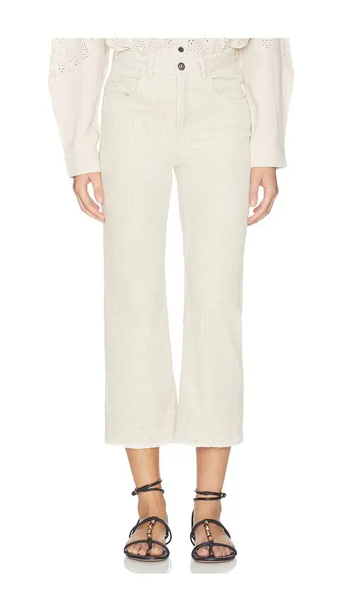 Isabel Marant Étoile Ruthie Pant In Cream - Ecru