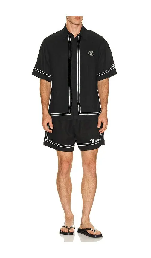 REPRESENT Border Shirt In Black
