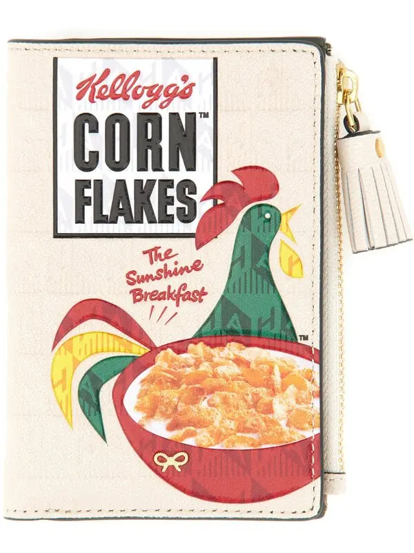 ANYA HINDMARCH Portafoglio Cornflakes - White