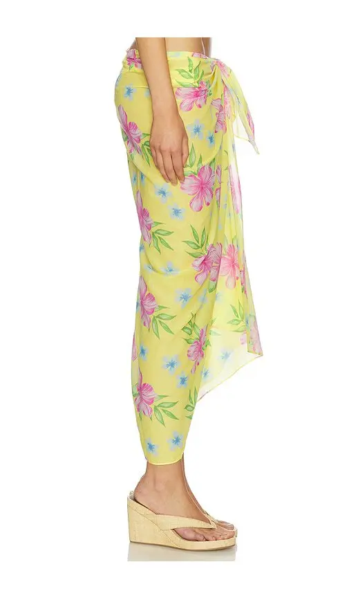 Frankies Bikinis Alessia Sarong In Yellow