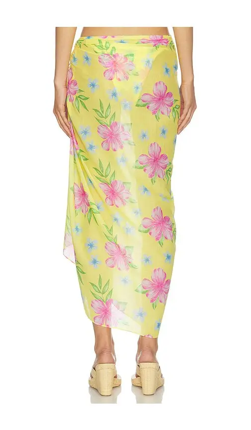 Frankies Bikinis Alessia Sarong In Yellow