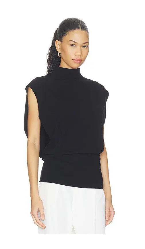 Simkhai Juli Draped Cape Top