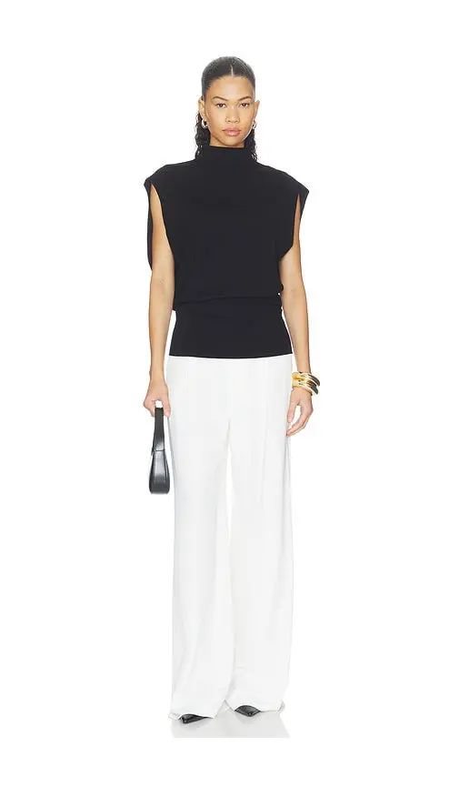 Simkhai Juli Draped Cape Top