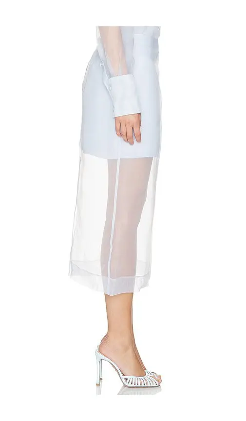 Simkhai Dana Midi Skirt In Baby Blue