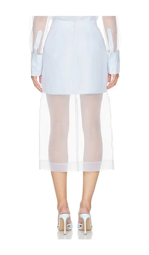 Simkhai Dana Midi Skirt In Baby Blue