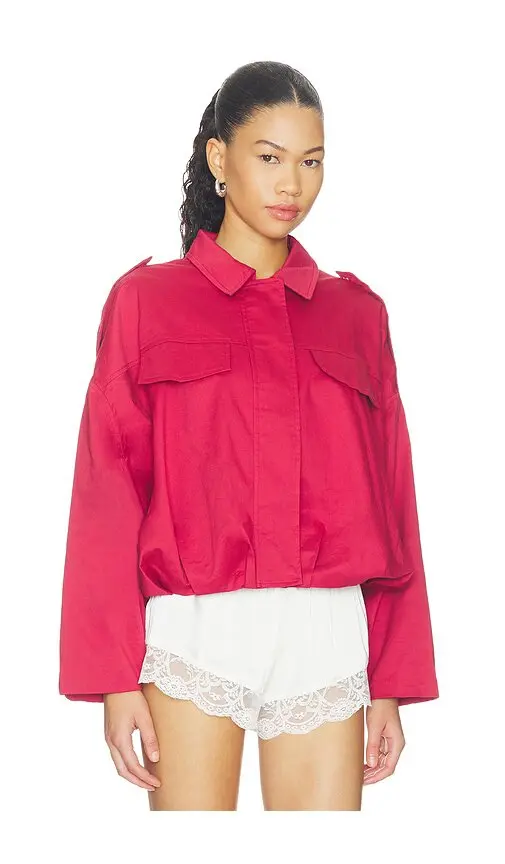 MAUDE CLUB Archie Jacket In Red