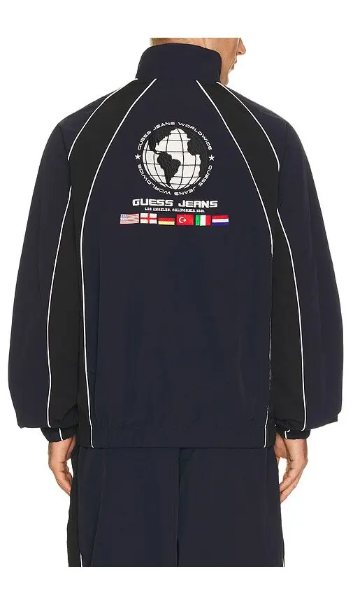 Guess Crinkle Nylon Track Jacket