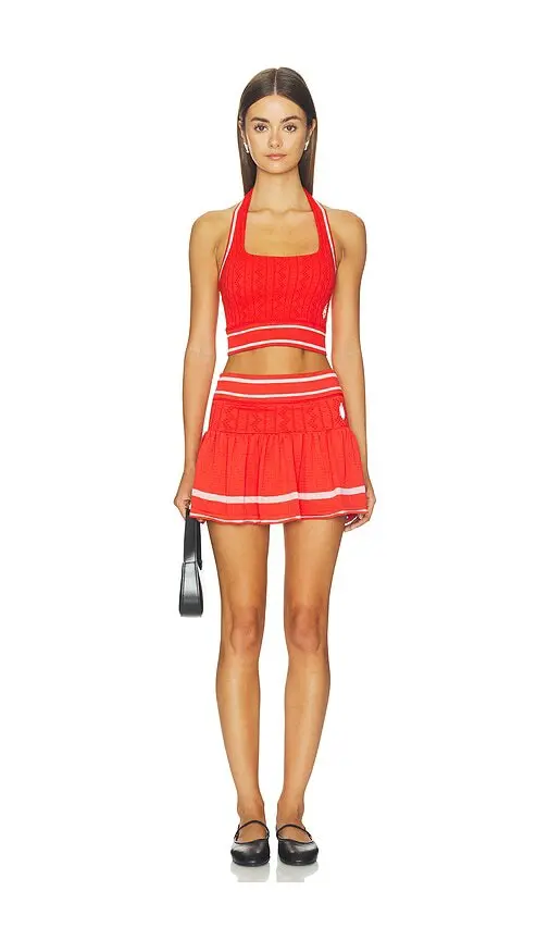 Free People X Advantage Set In Red - Grapefruit Combo
