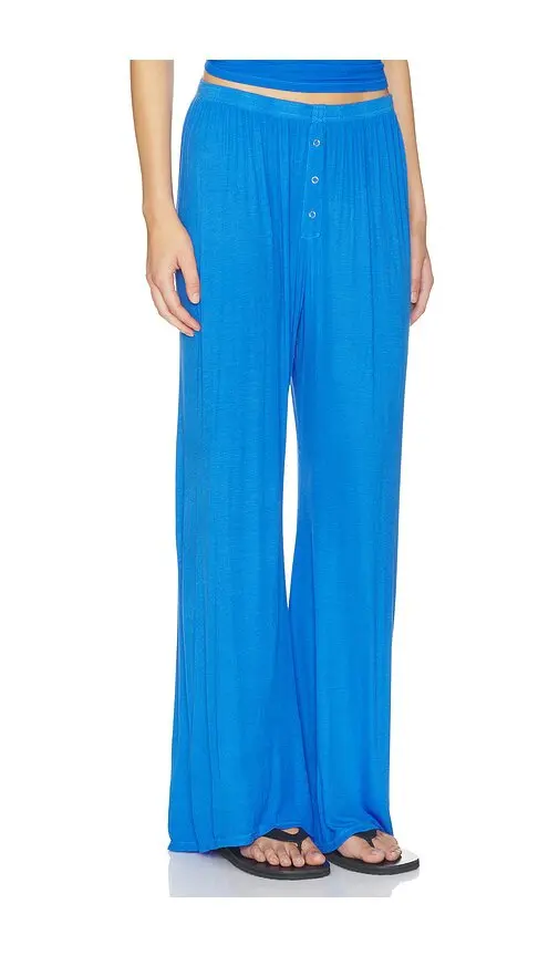 Michael Lauren Laguna Wide Leg Pant With Snaps