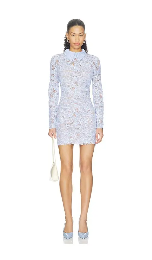 NADINE MERABI Lorna Lace Mini Dress
