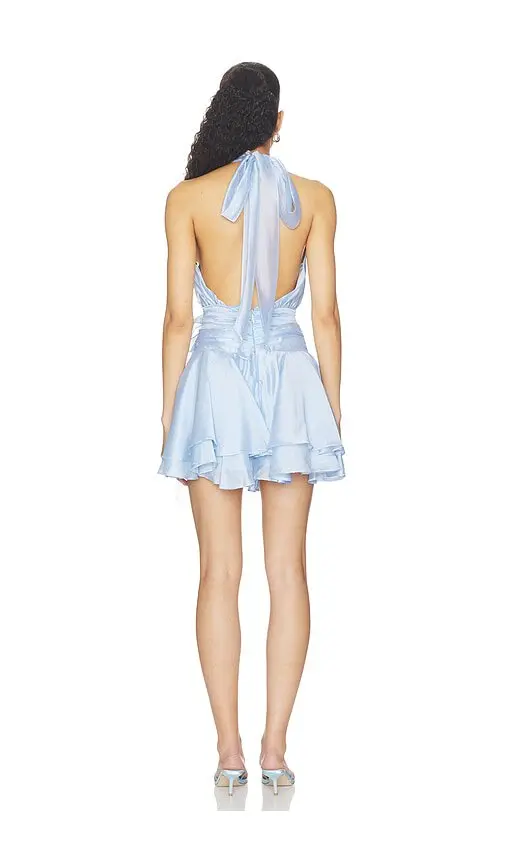 LOVERS AND FRIENDS Emerson Mini Dress In Baby Blue